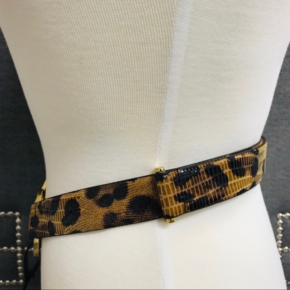 Wcm | Accessories | Embossed Cheetah Print Leather ...